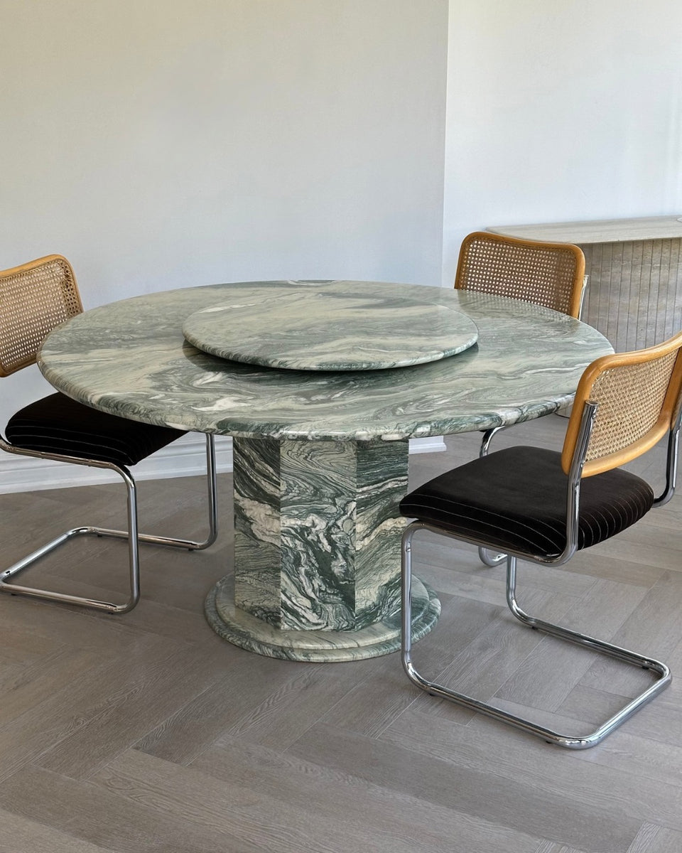 Verde Luana Marble Pedestal Dining Table – Shoppe Clover